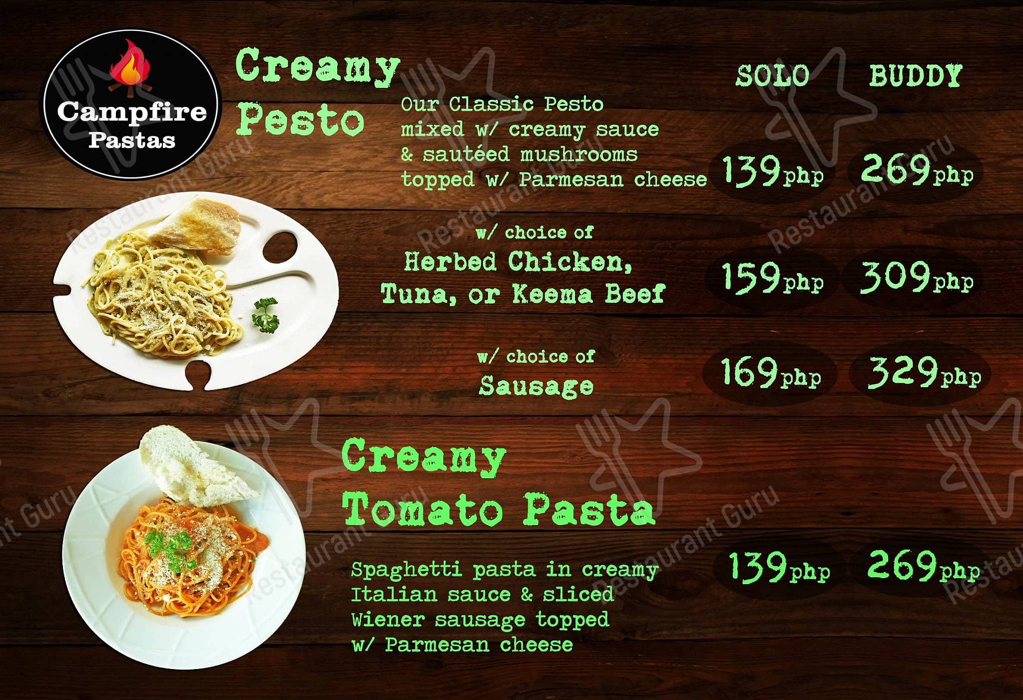 Menu at Campfire Burgers & More - Sct Limbaga restaurant, Quezon City