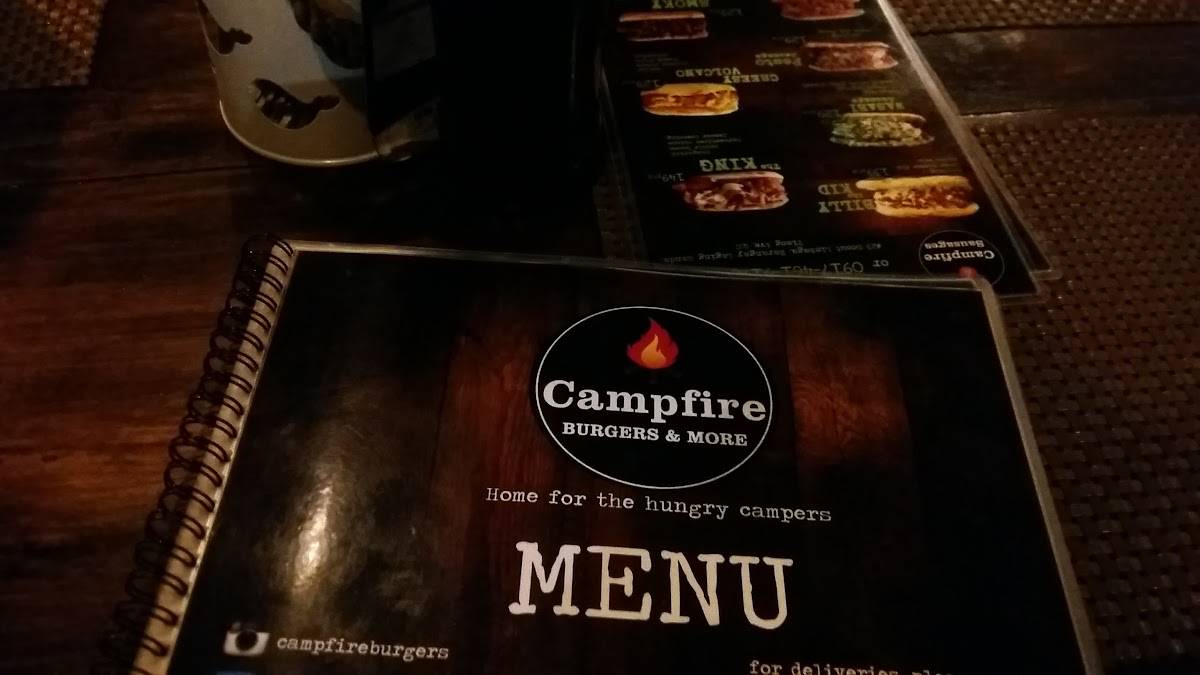Menu at Campfire Burgers & More - Sct Limbaga restaurant, Quezon City