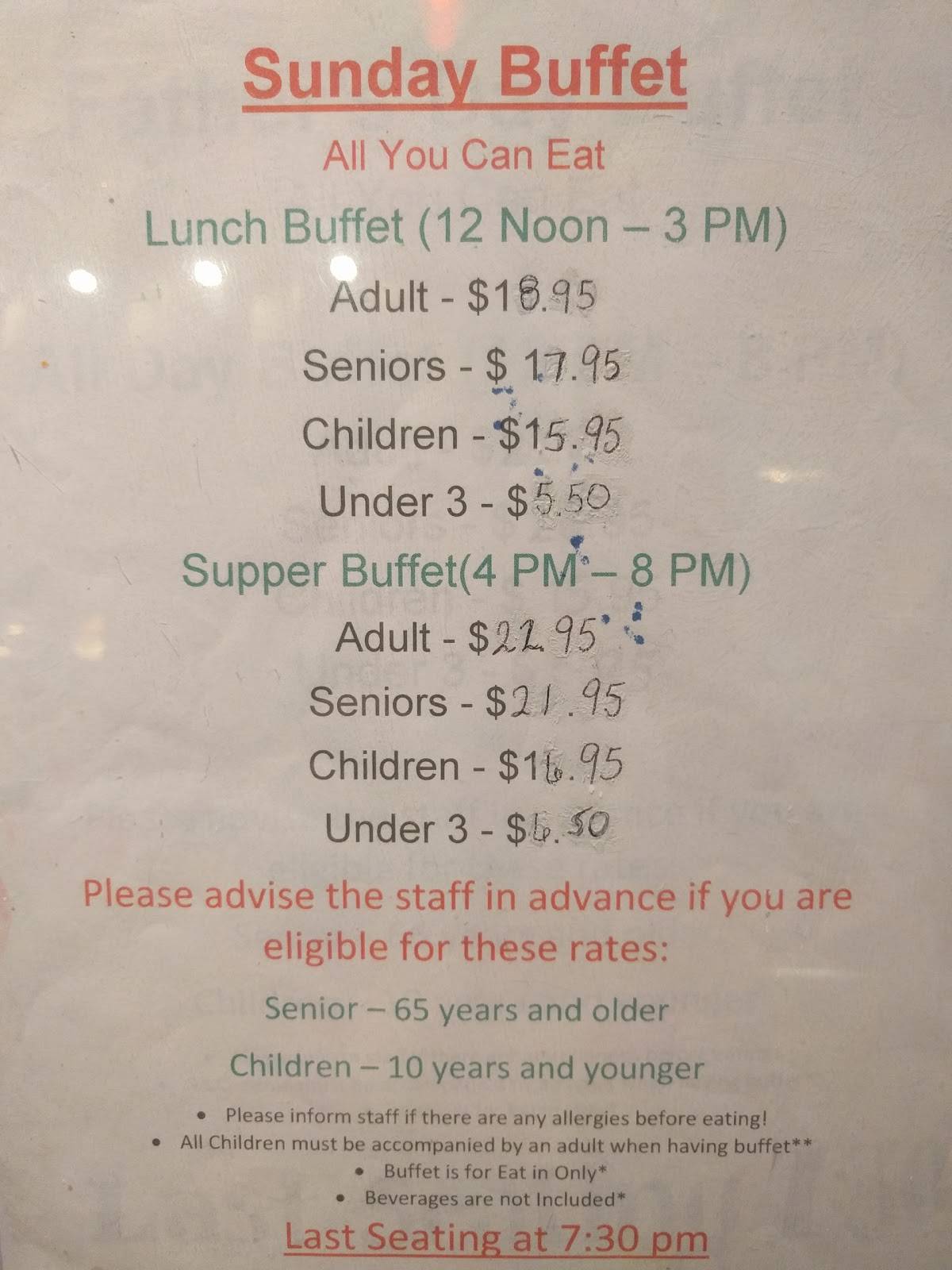 Menu at Canton Family Restaurant, North Sydney, 294 Commercial St