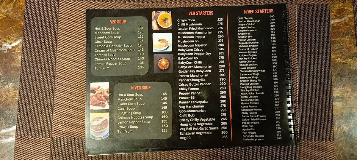 Menu at Capital kitchen, Vijayawada