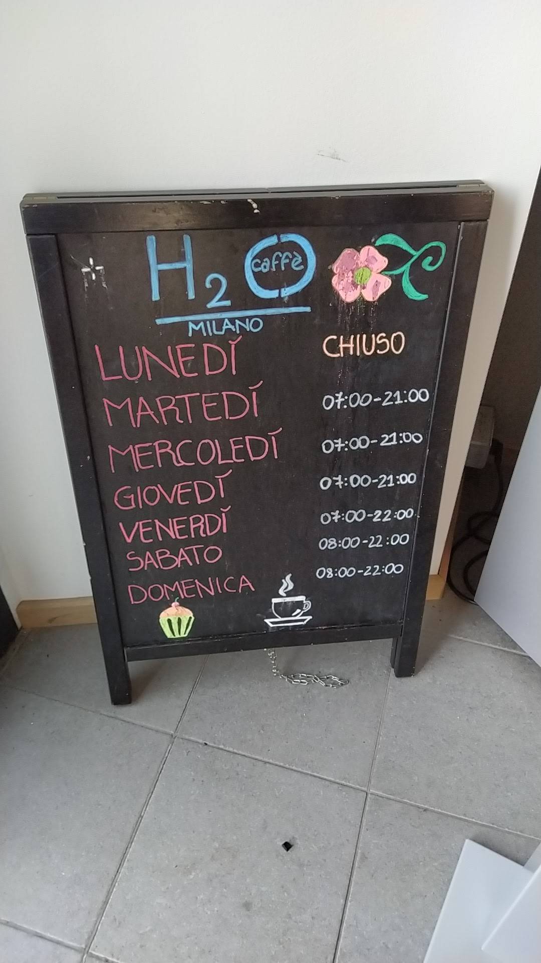 Menu au Carlotta Café, Milan, Via Jan Palach
