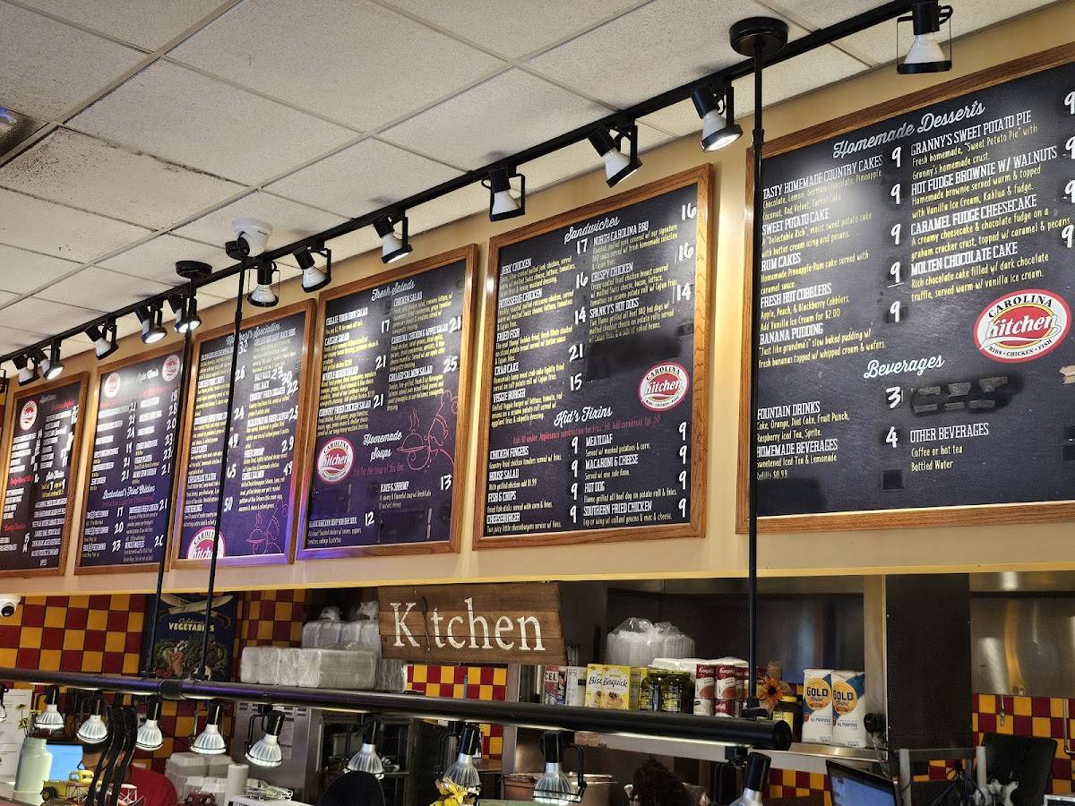 Menu at Carolina Kitchen restaurant, Brandywine