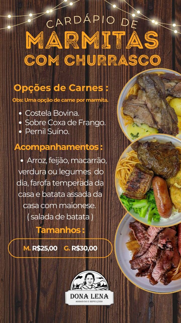 Menu em Casa de assados e marmitaria Dona Lena restaurante, Curitiba