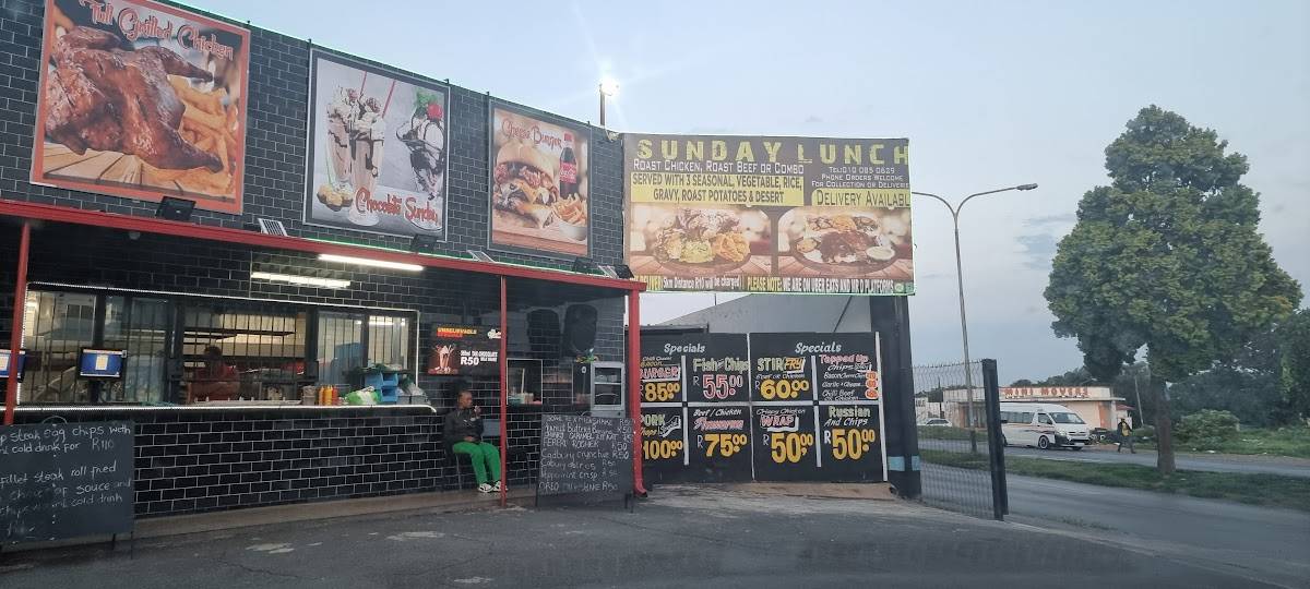 Menu at Cazbar Roadhouse, Germiston