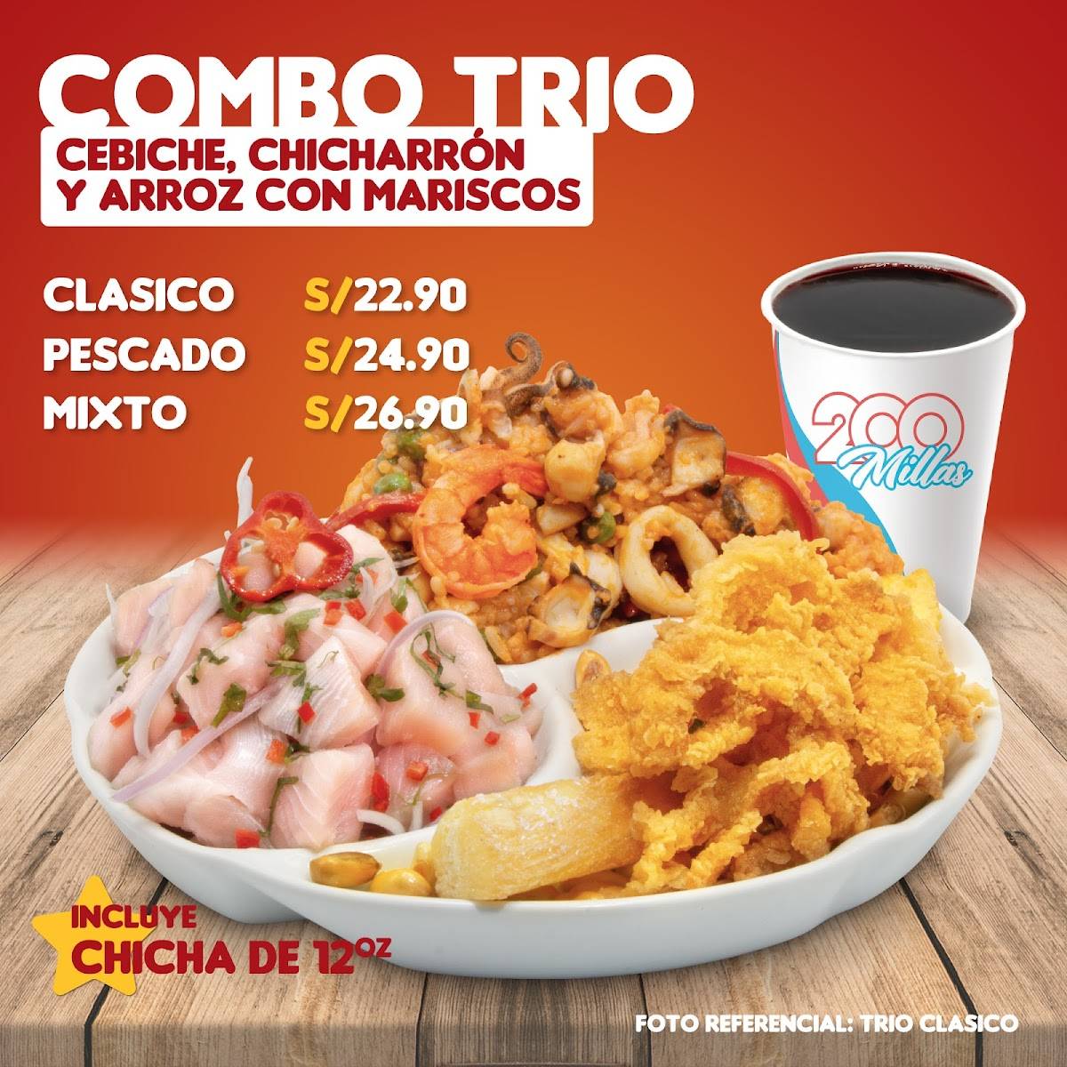 Carta del restaurante Cebicheria 200 Millas, Santa Anita