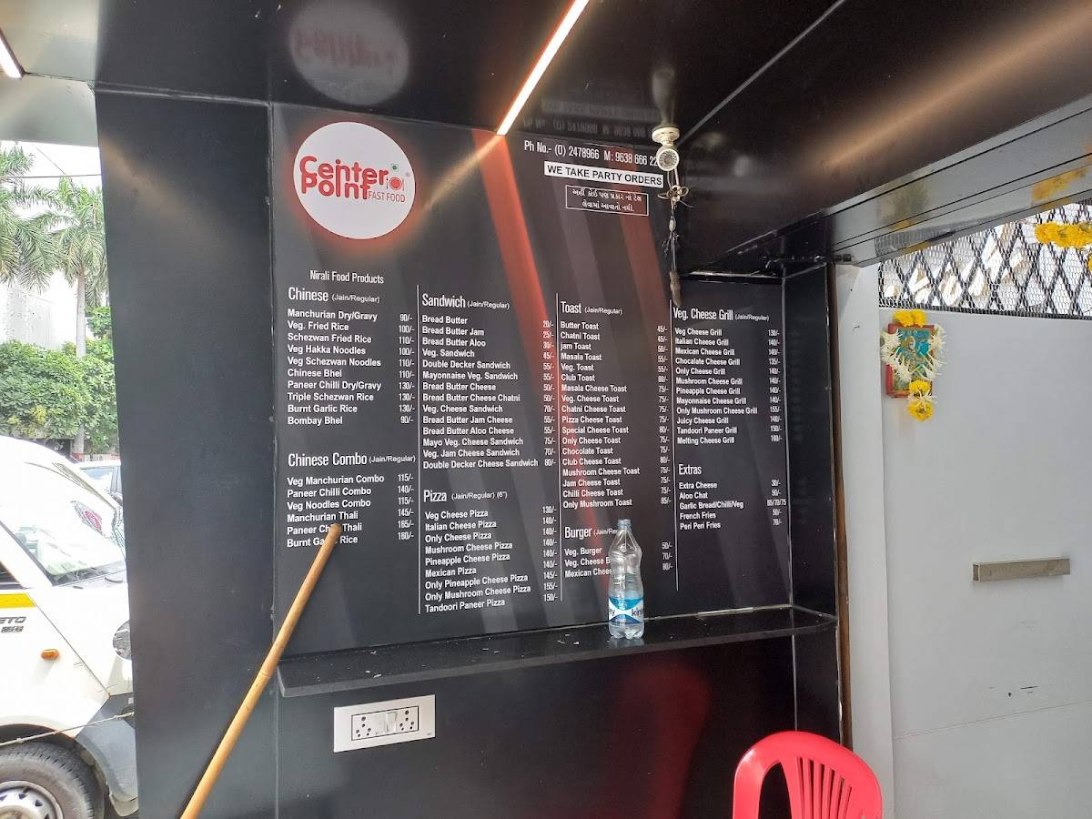 Menu at Center Point Fast Food, Surat, Ring Road