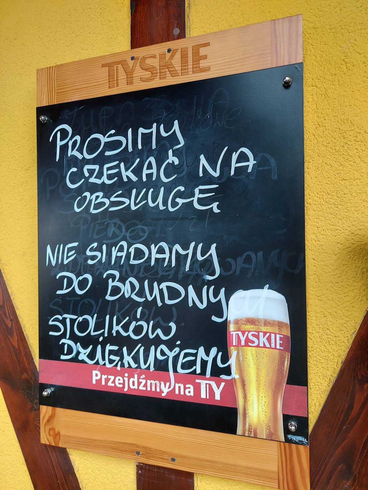 Menu at Central Bar, Karpacz