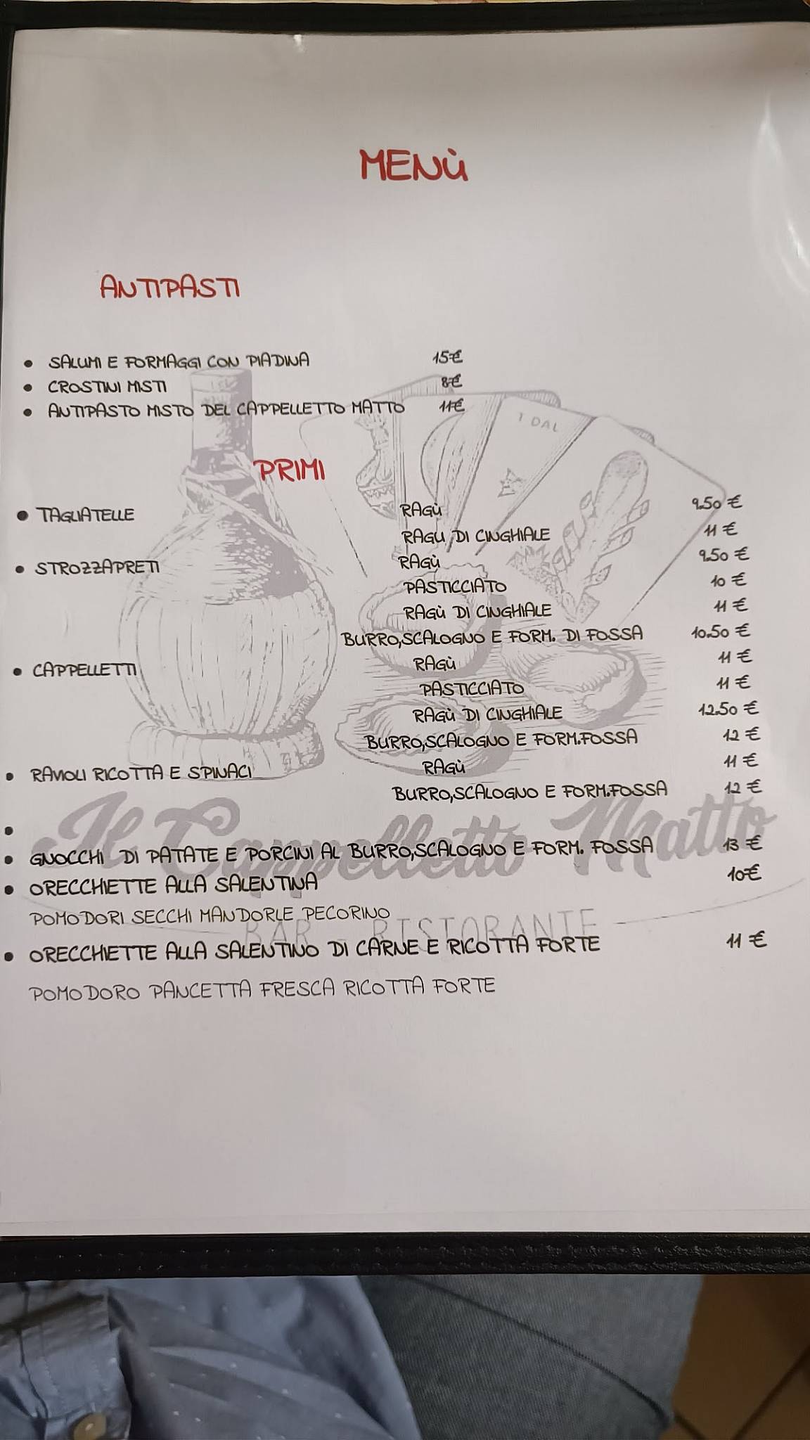 Speisekarte von Circolo Endas Ponte Abbadesse Ristorante, Cesena
