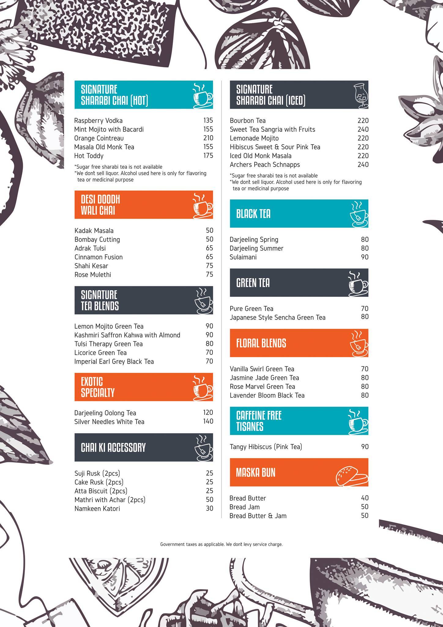 Menu at Cha Cha Chai, Jalandhar