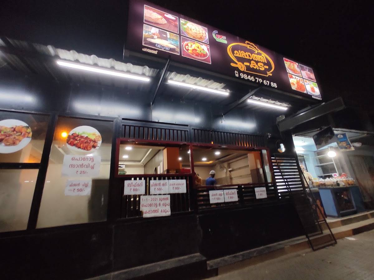 Menu at Chapati company, India