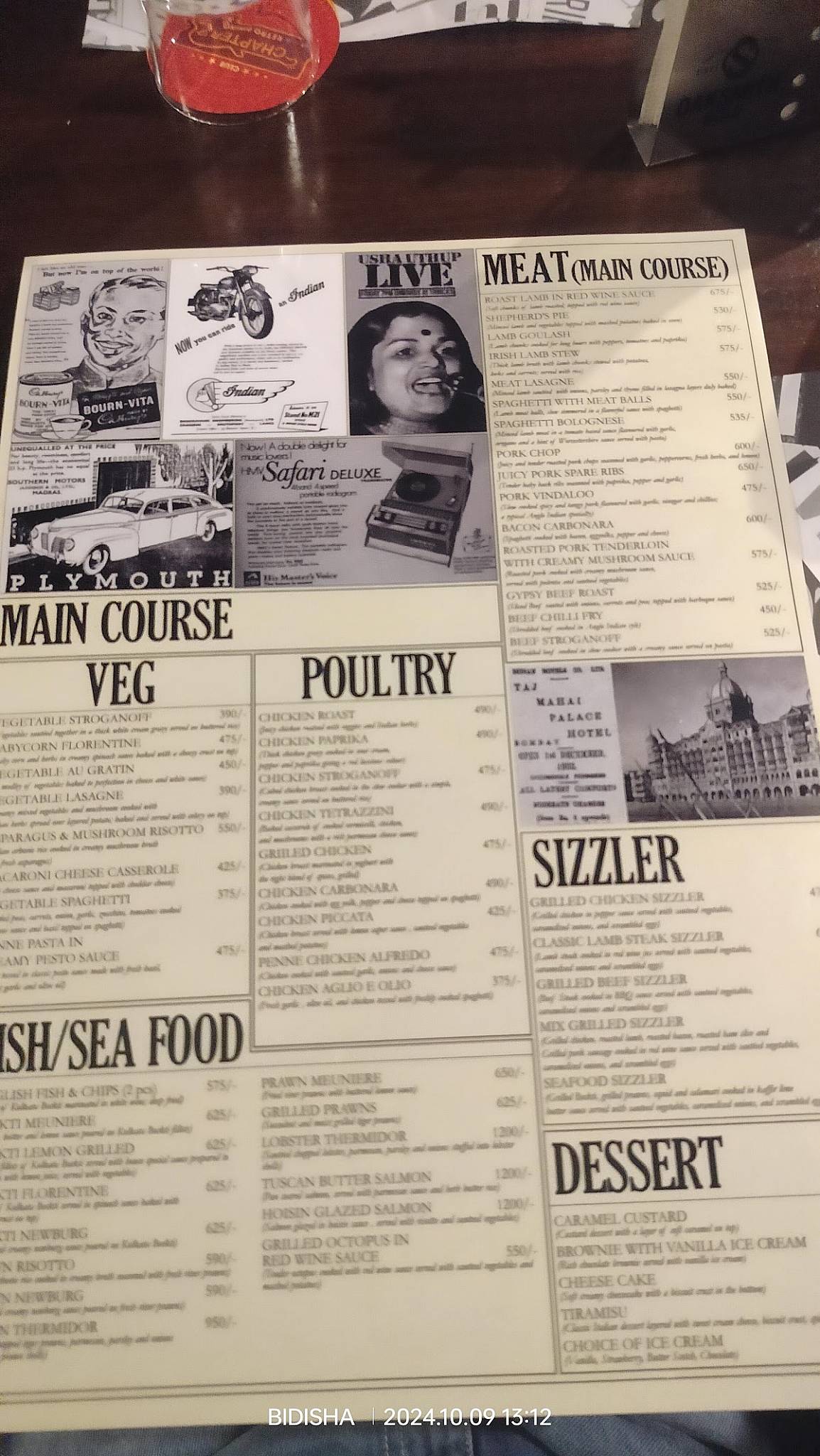 Menu at Chapter 2 (Southern Avenue), Kolkata, P 377
