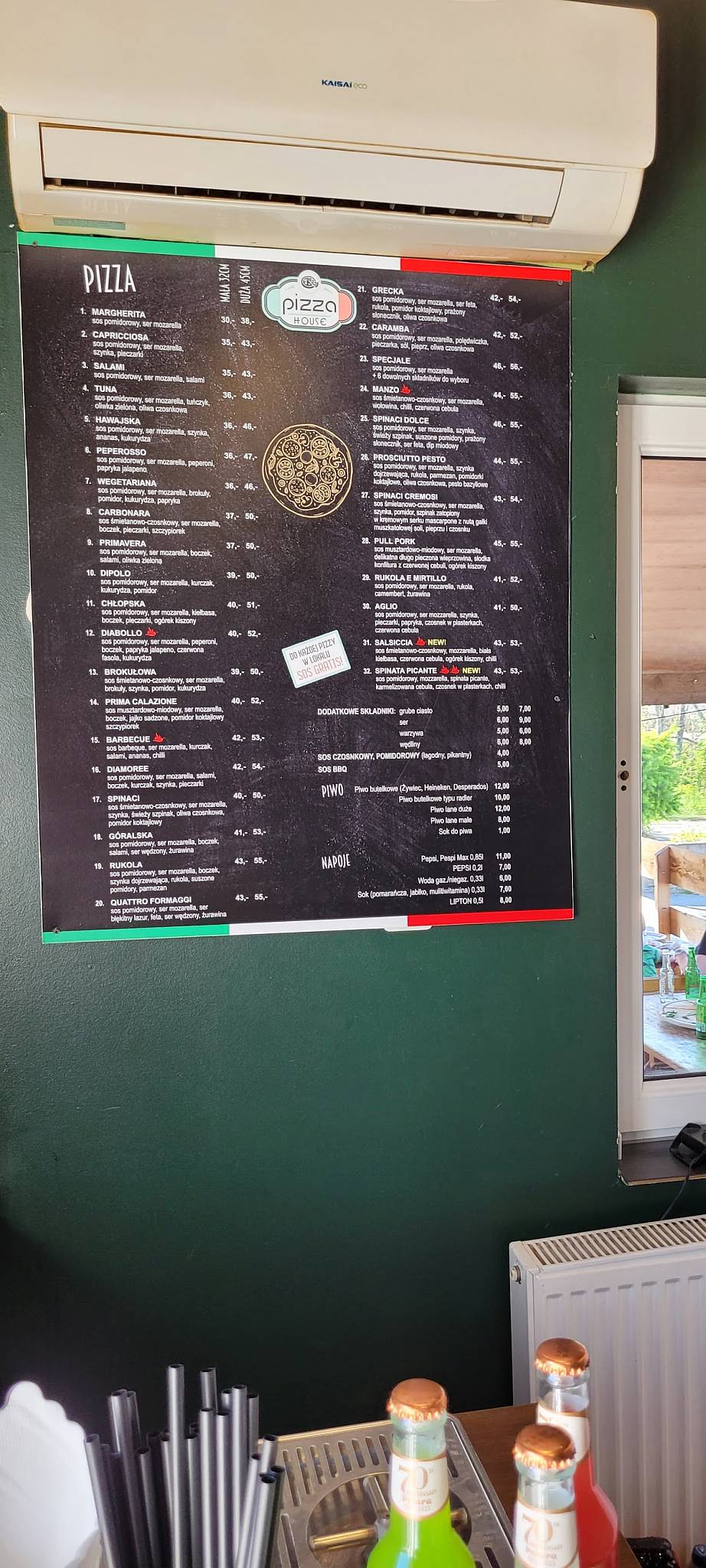 Menu at Pizza House restaurant, Chęciny, Armii Krajowej 16