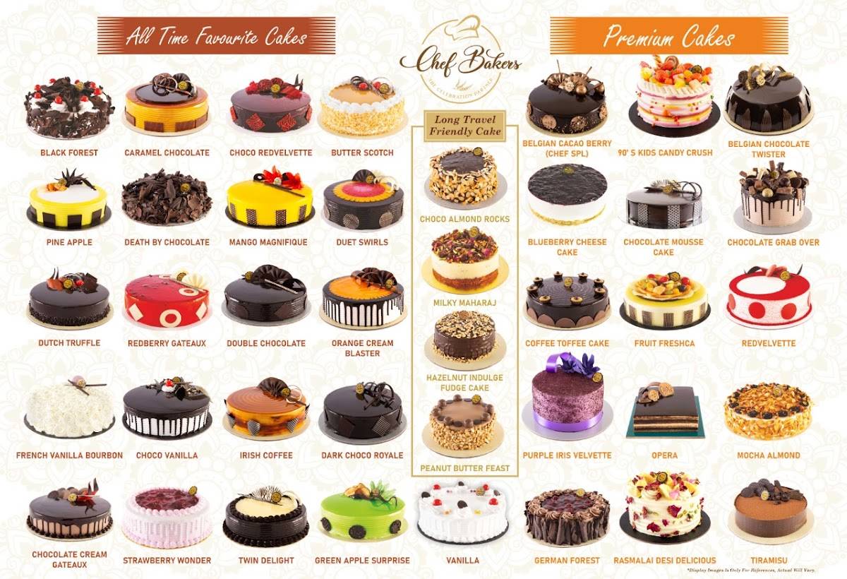 Menu at Chef Bakers - Jalahalli West, Bengaluru, Hesarghatta Rd