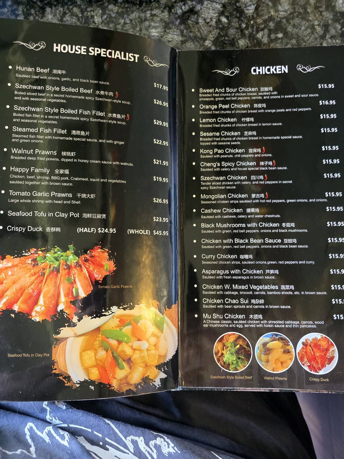 Menu at Chef Cheng's Chinese Restaurant, Elko