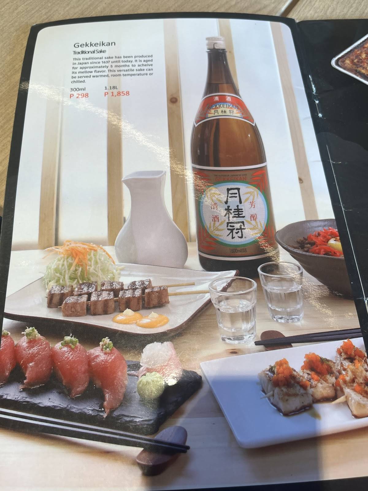 Menu at Chef Samurai Sushi Clark CDC restaurant, Mabalacat