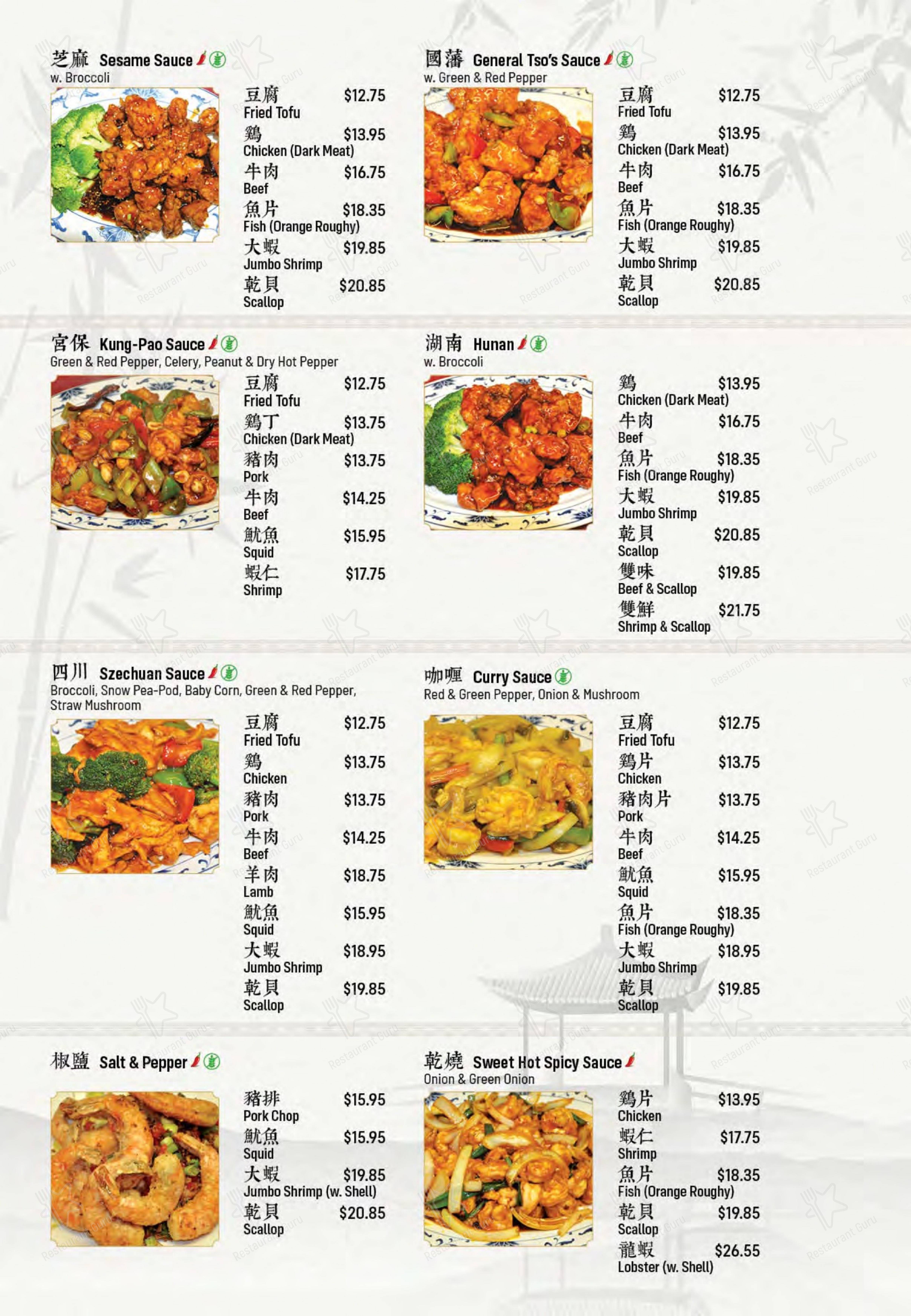 Menu at Chen Garden restaurant, Rochester, Monroe Ave #1843