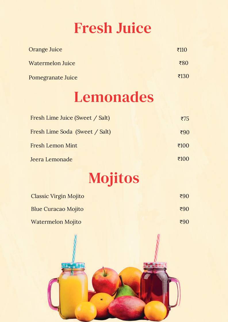 Menu at The Flame Kitchen, Chennai