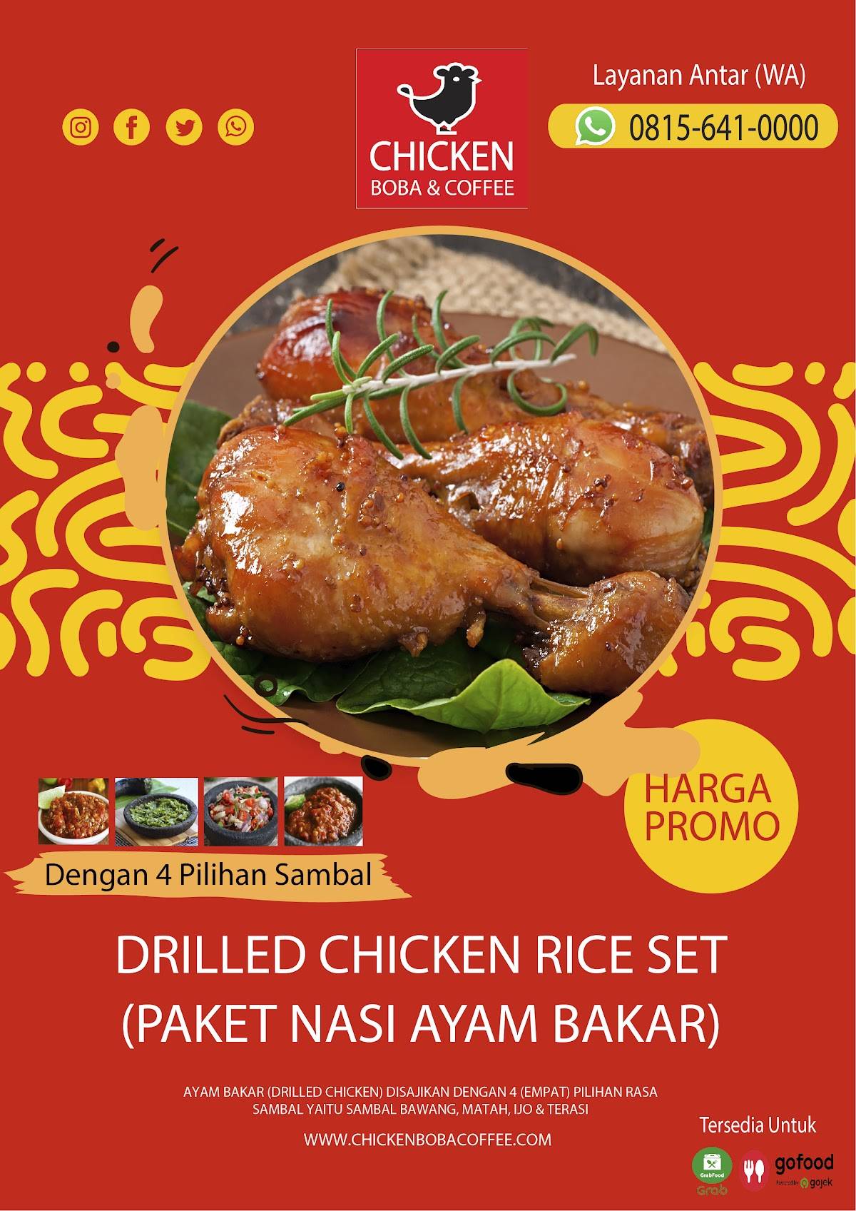 Carta del restaurante Chicken Boba & Coffee, Mangga Dua Square Mall ...