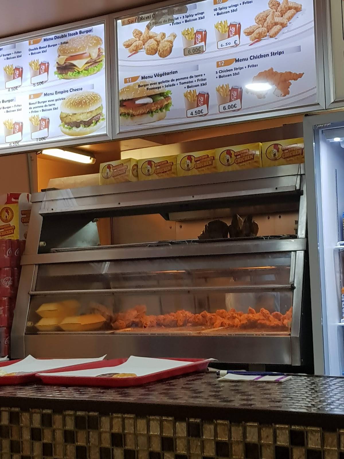 Menu at Chicken Burger restaurant, Vernon
