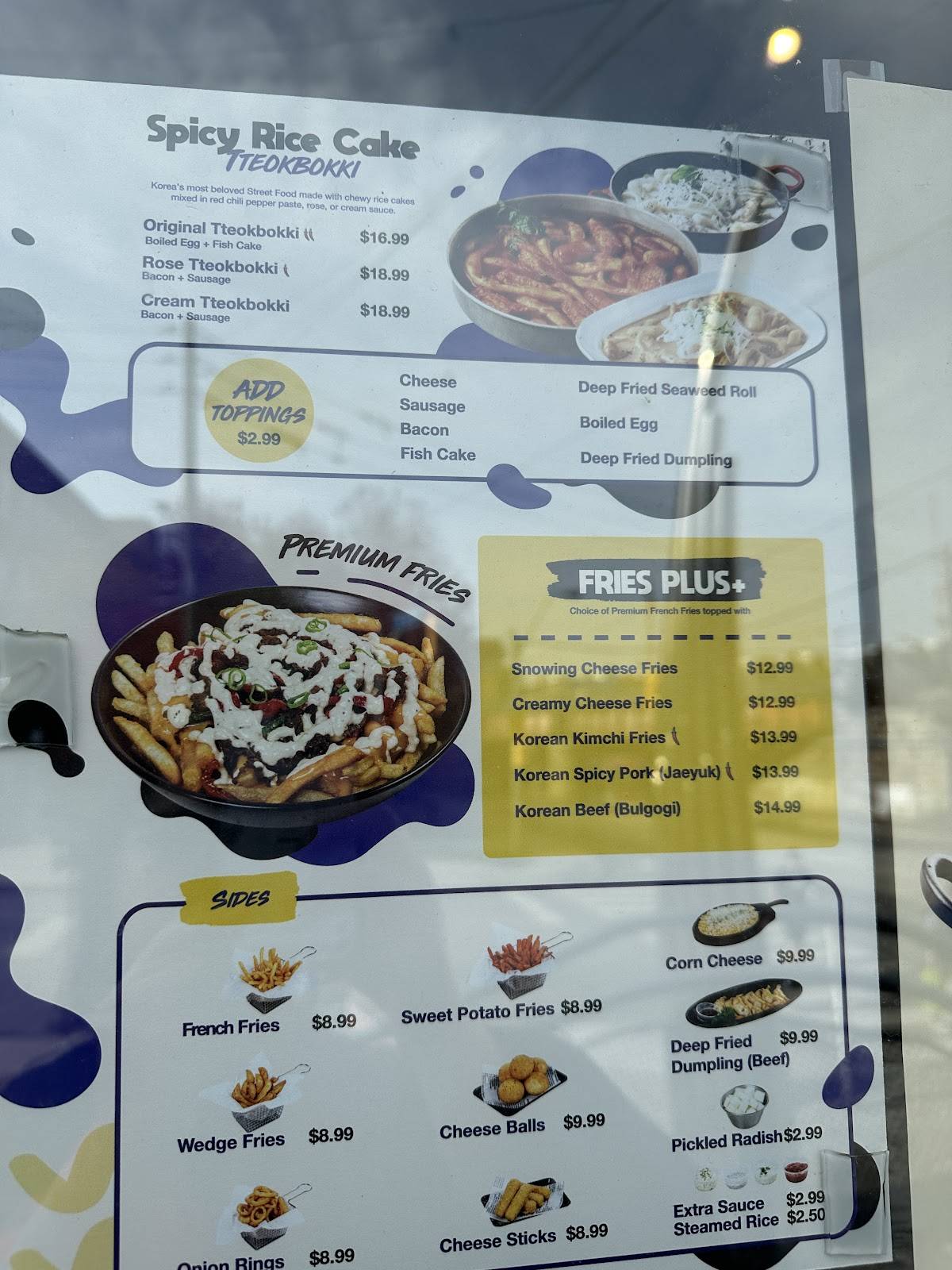 Menu at Chicken Plus restaurant, Toronto, 134 Atlantic Ave
