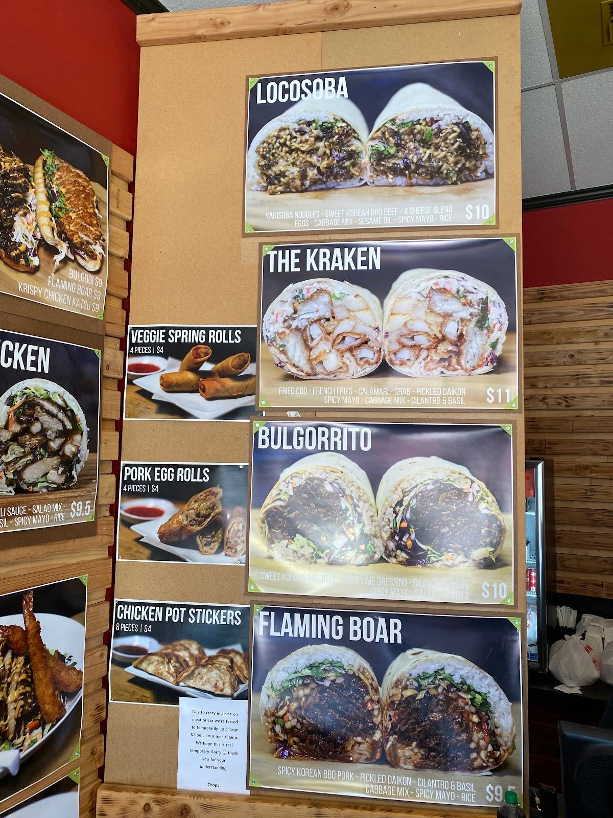 Menu at Chops restaurant, Everett, Hardeson Rd STE E