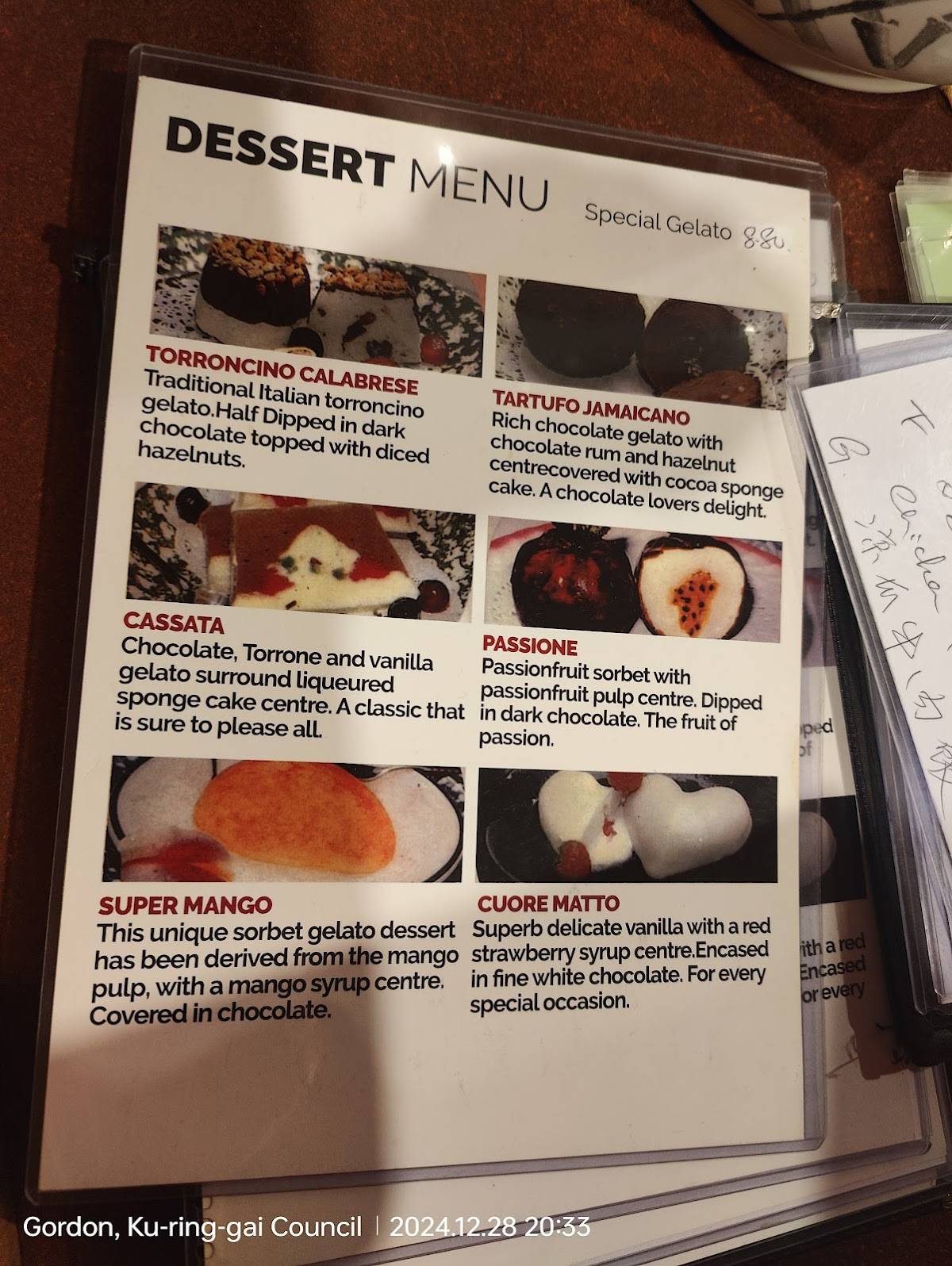 Menu at Choyan Restaurant, Gordon, 9 St Johns Ave