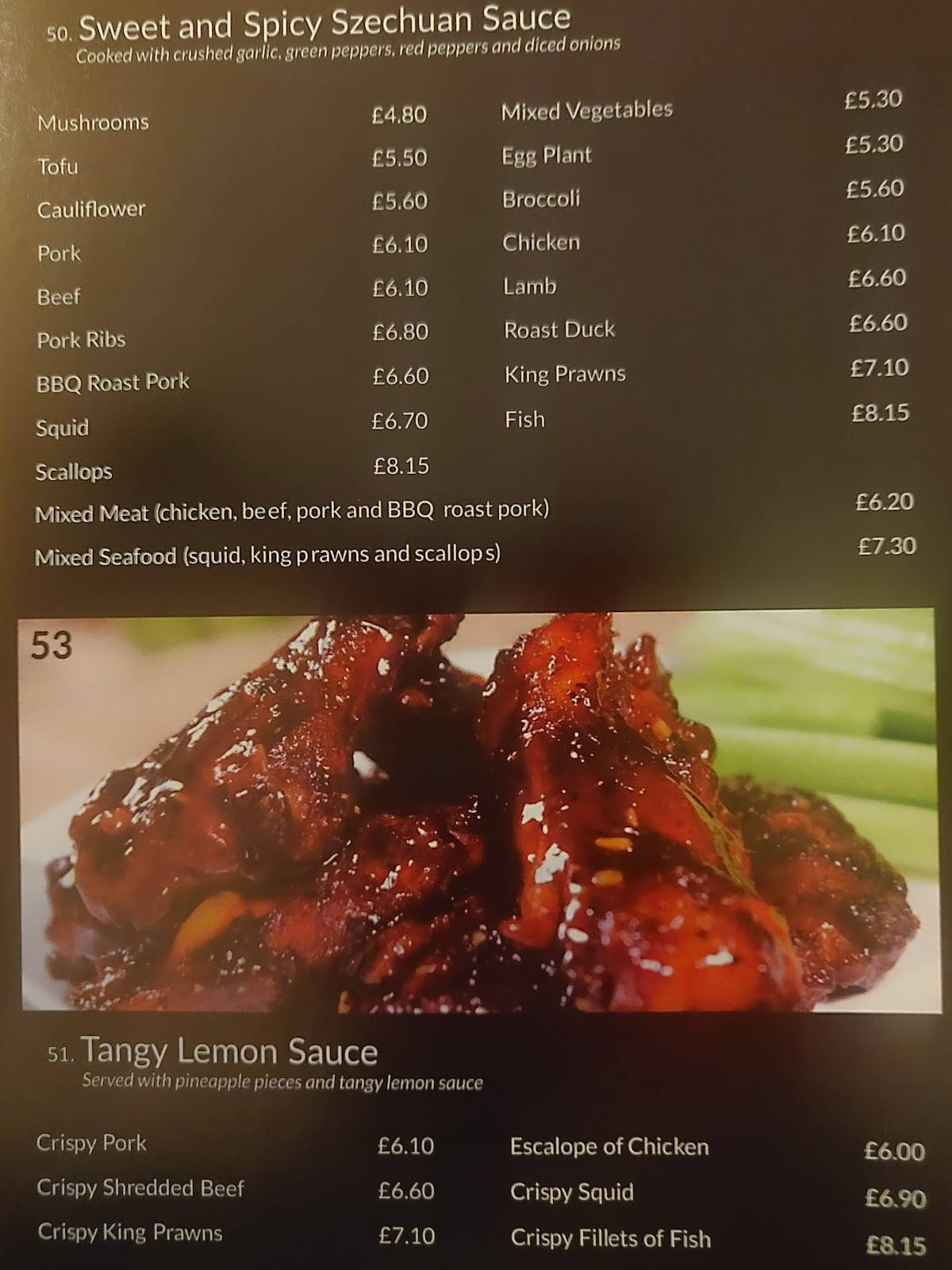 Menu at Chung's Chinese fast food, Hounslow, 13 New Heston Rd