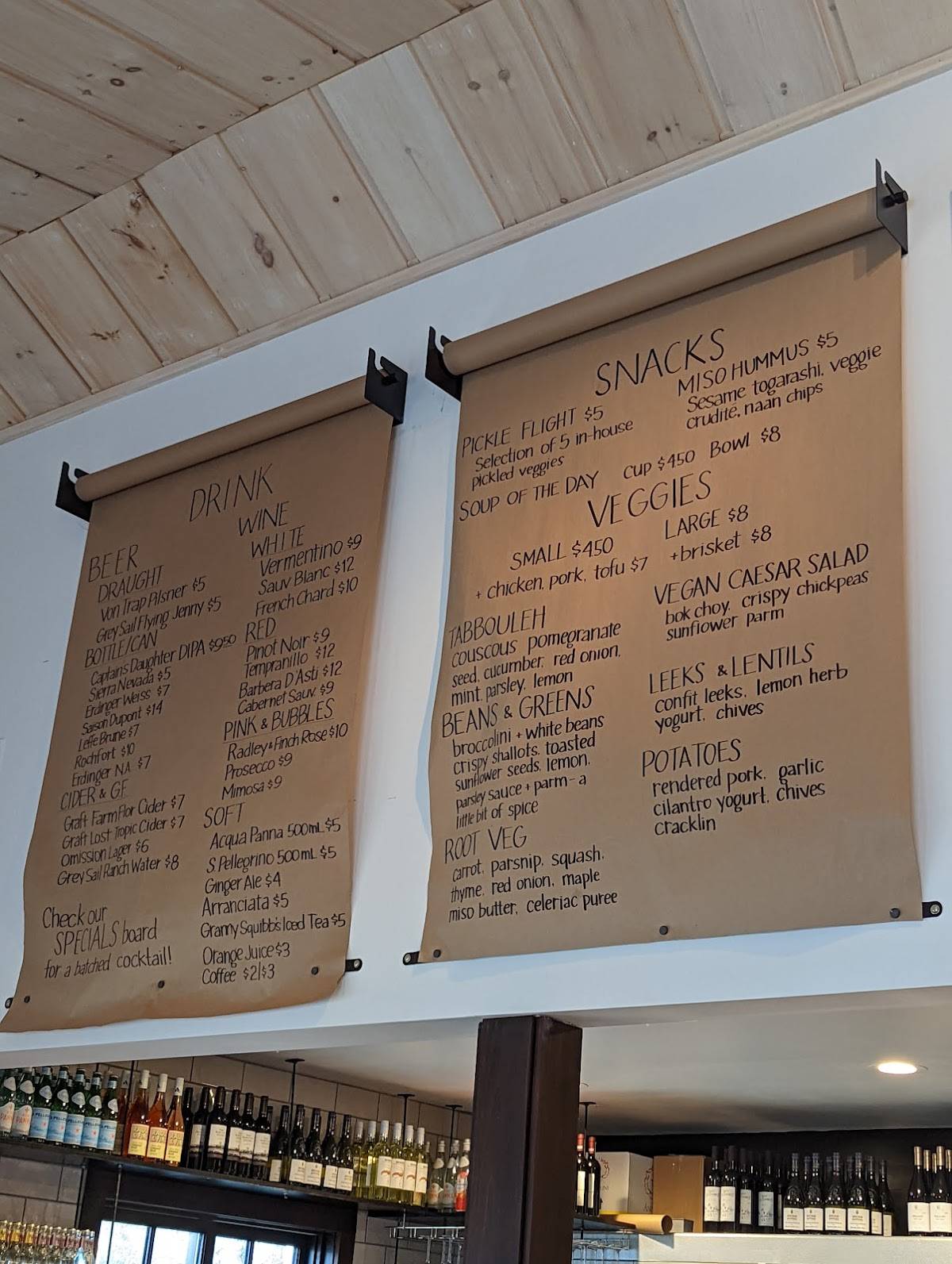 Menu at Cinder Restaurant, Westerly