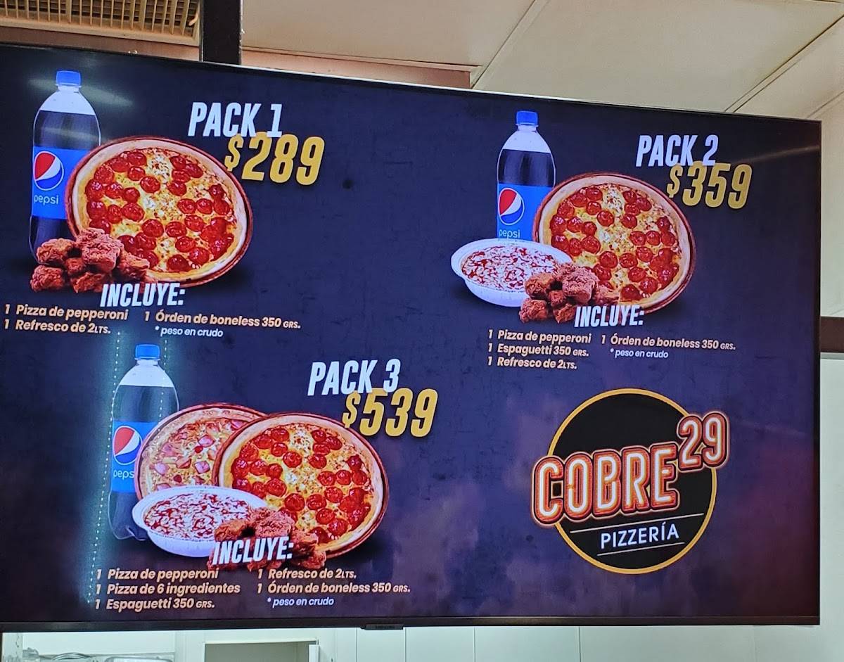 Carta del restaurante COBRE 29 JILO, Ciudad Juarez