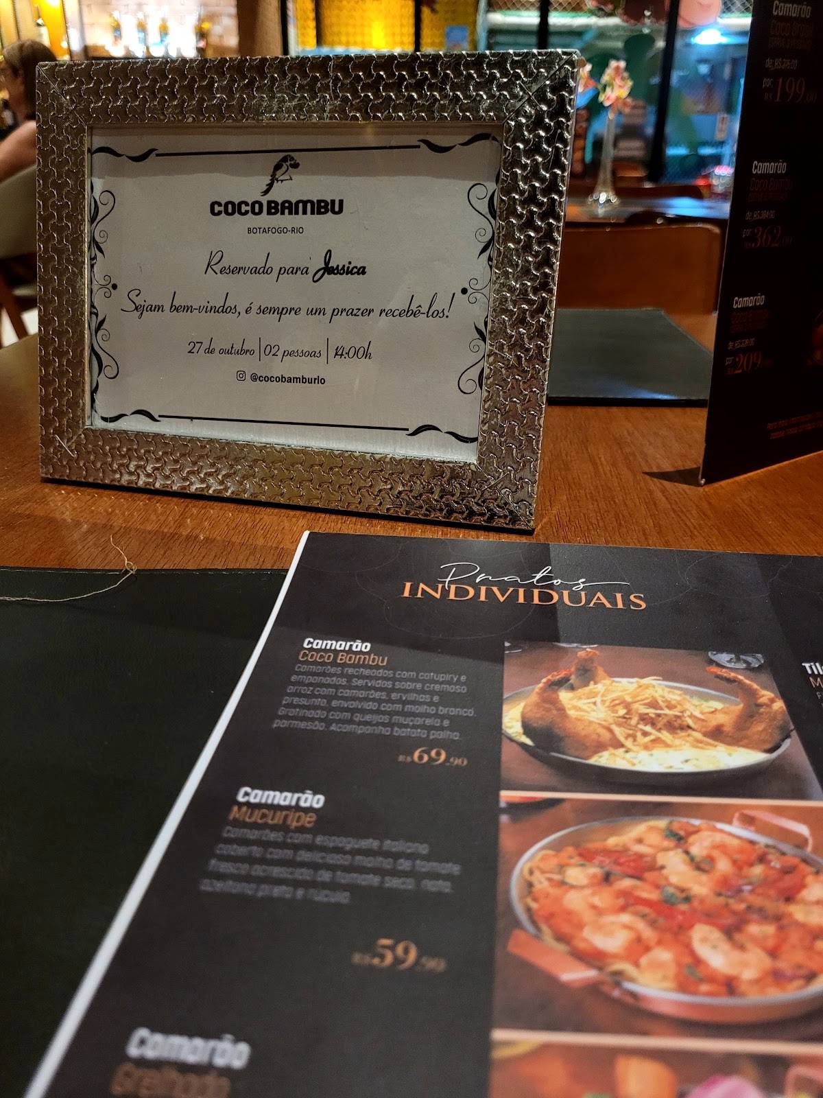 Menu em Coco Bambu Botafogo restaurante, Rio de Janeiro, Shopping Casa ...