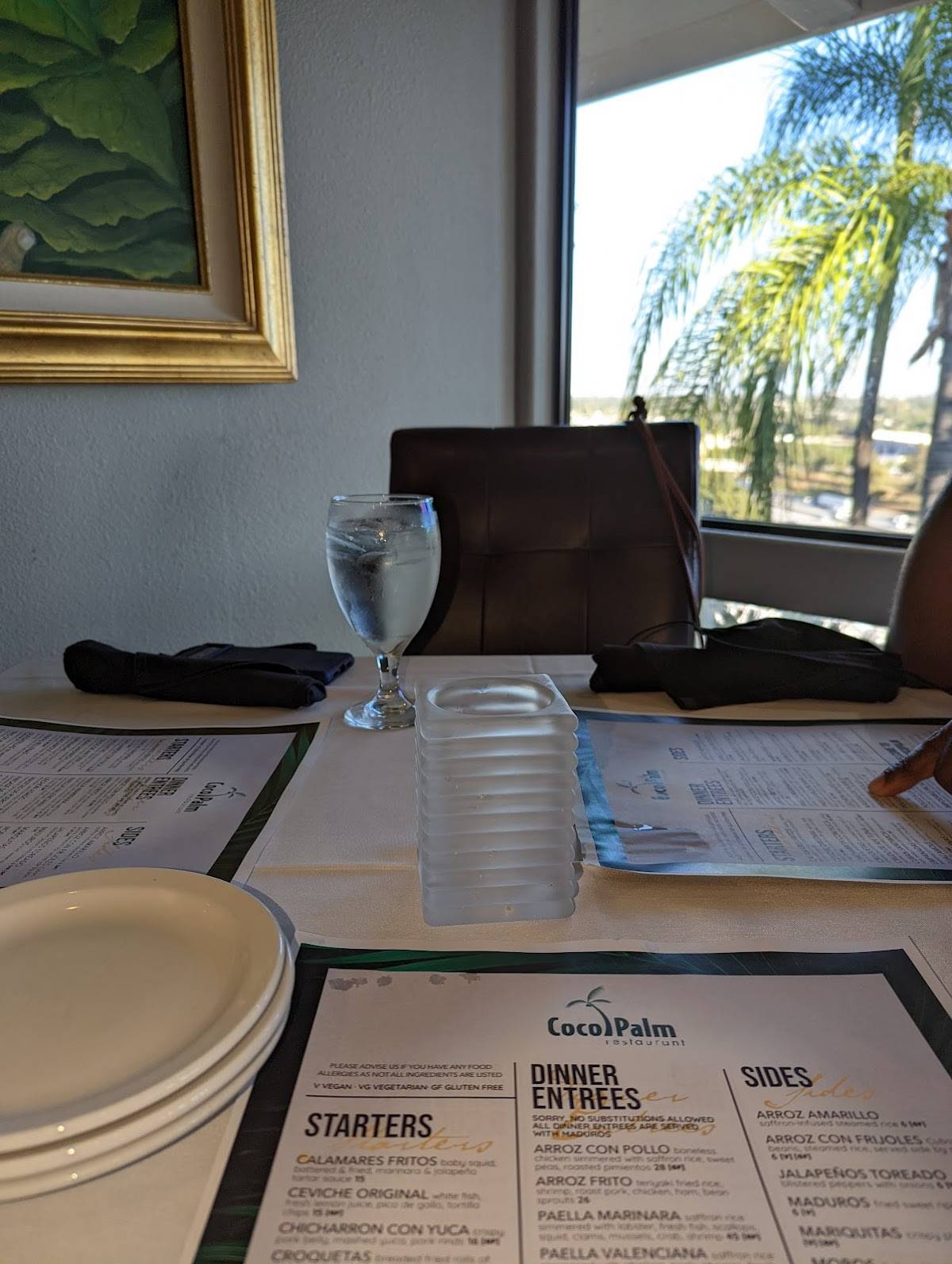 Menu at Coco Palm Restaurant, Pomona