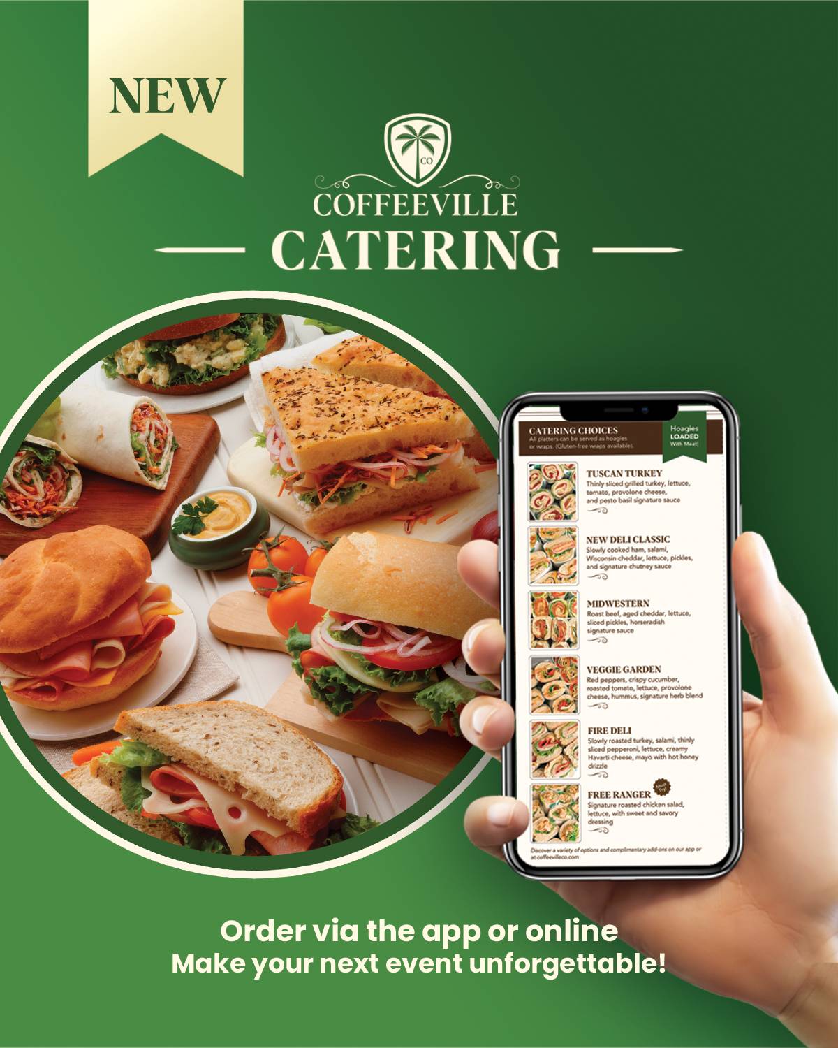 Menu at Coffeeville Company cafe, Jackson