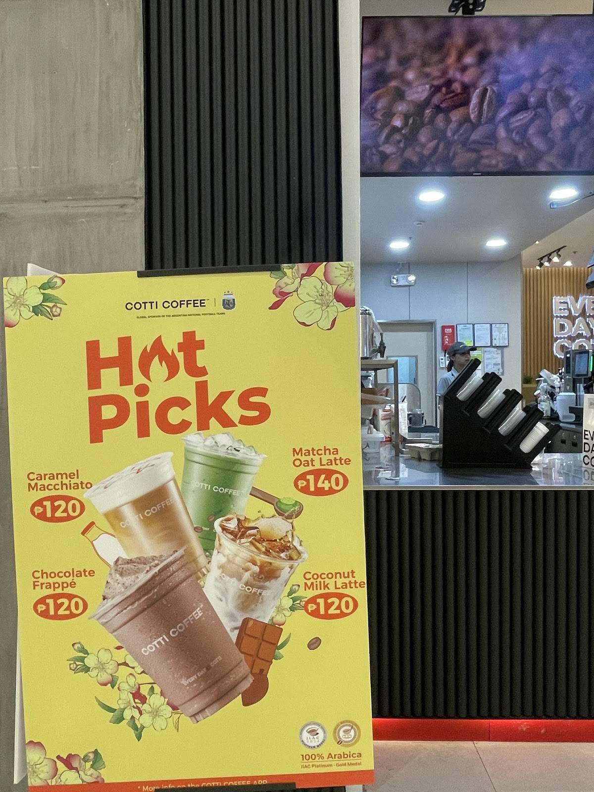 Menu at Cotti Coffee Ayala Malls Manila Bay, Parañaque