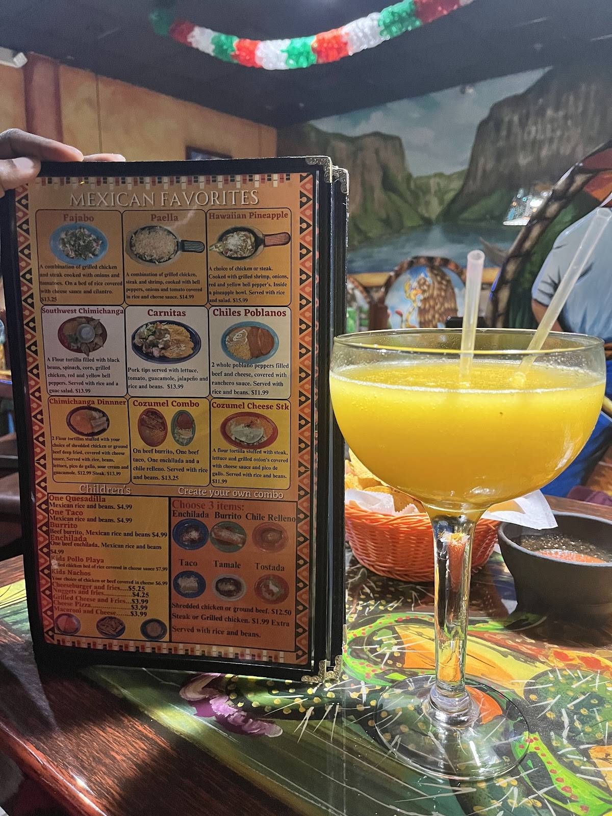 Menu at Cozumel Authentic Mexican Restaurant, Bradley