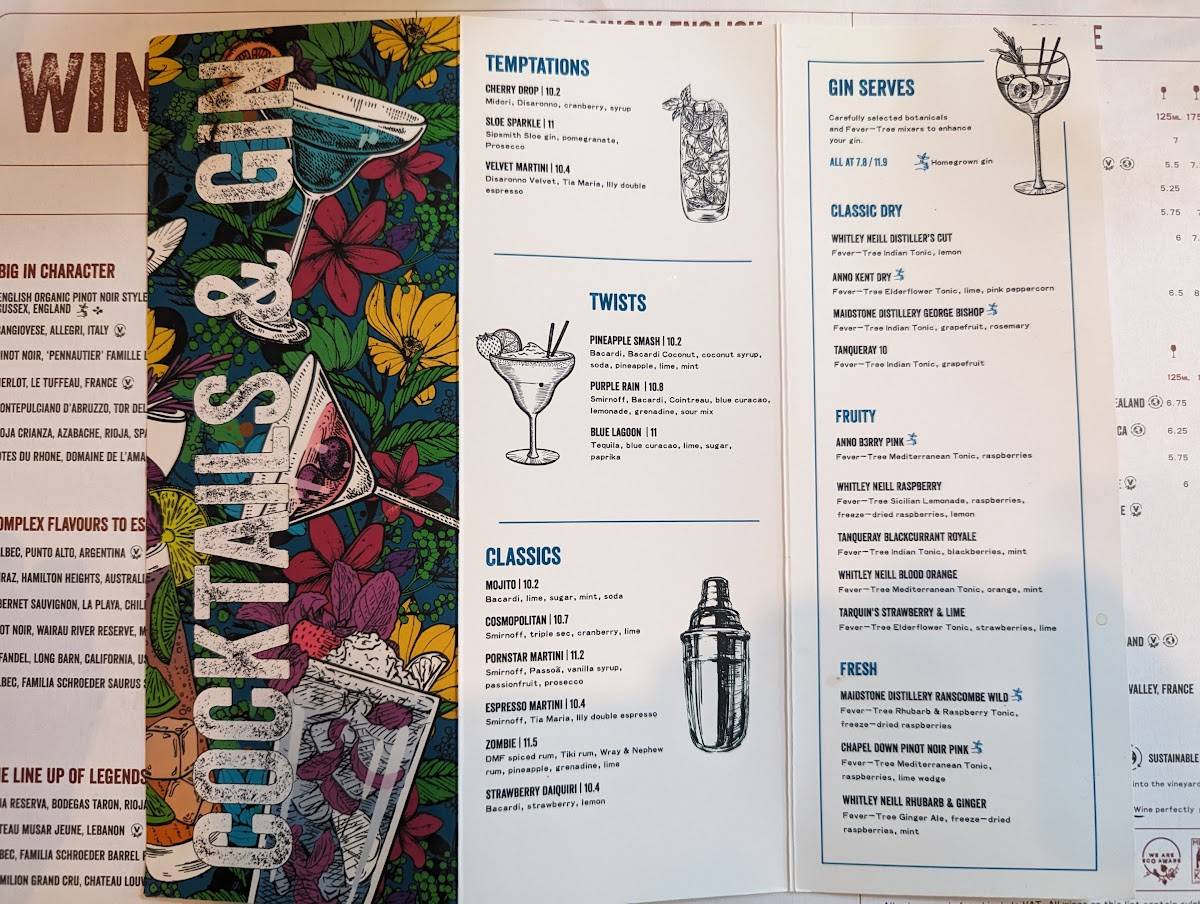 Menu at The Great House pub & bar, Hawkhurst