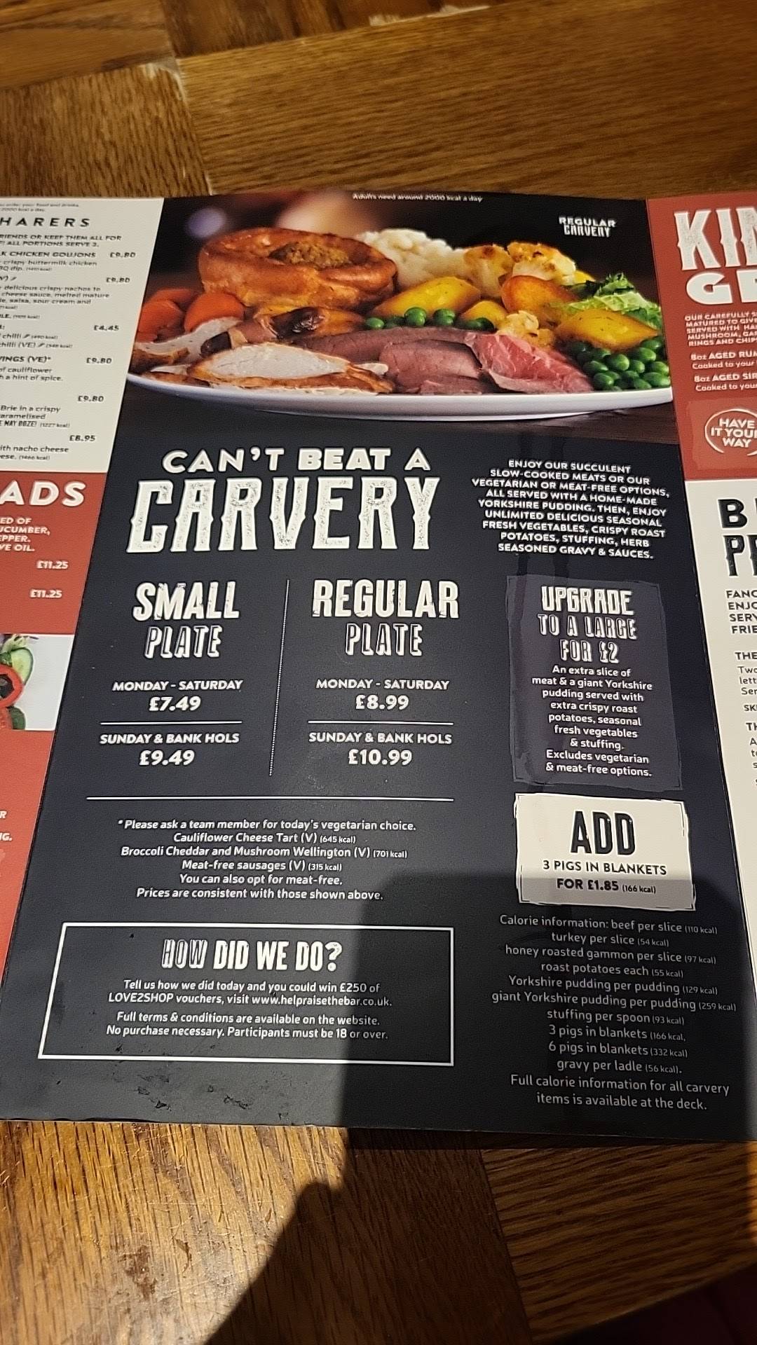 Menu at Greenstone pub & bar, Dereham, Napier Way
