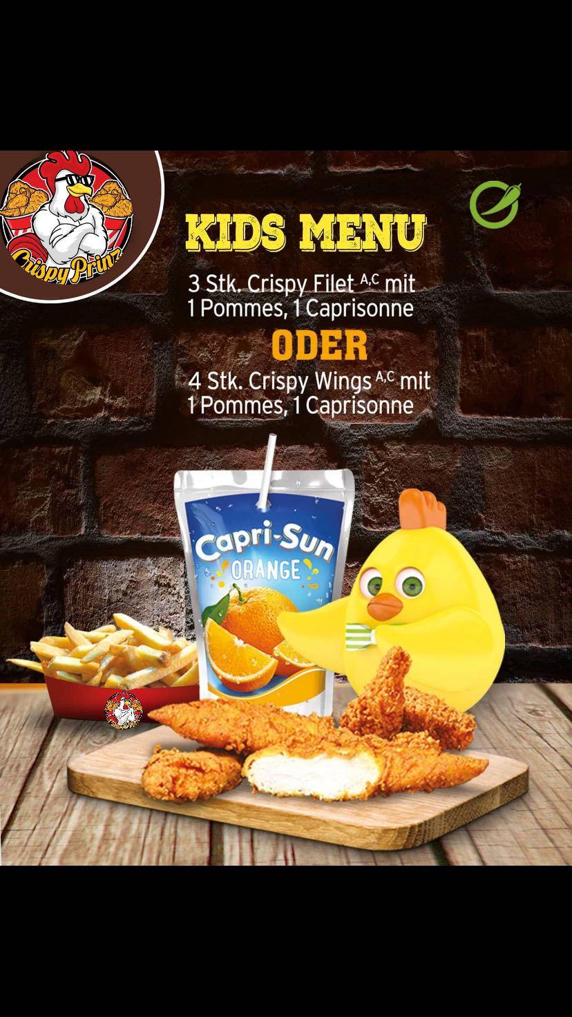 Menu at Crispy Prinz, Rathenow