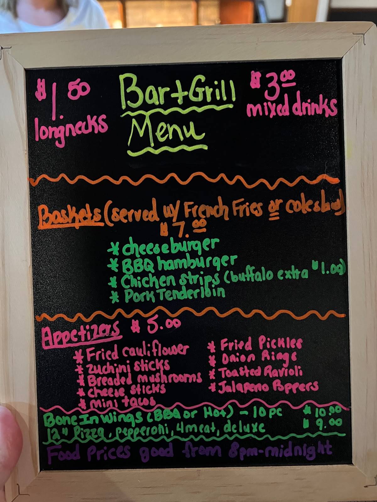 Menu at Crossroads restaurant, Keyesport
