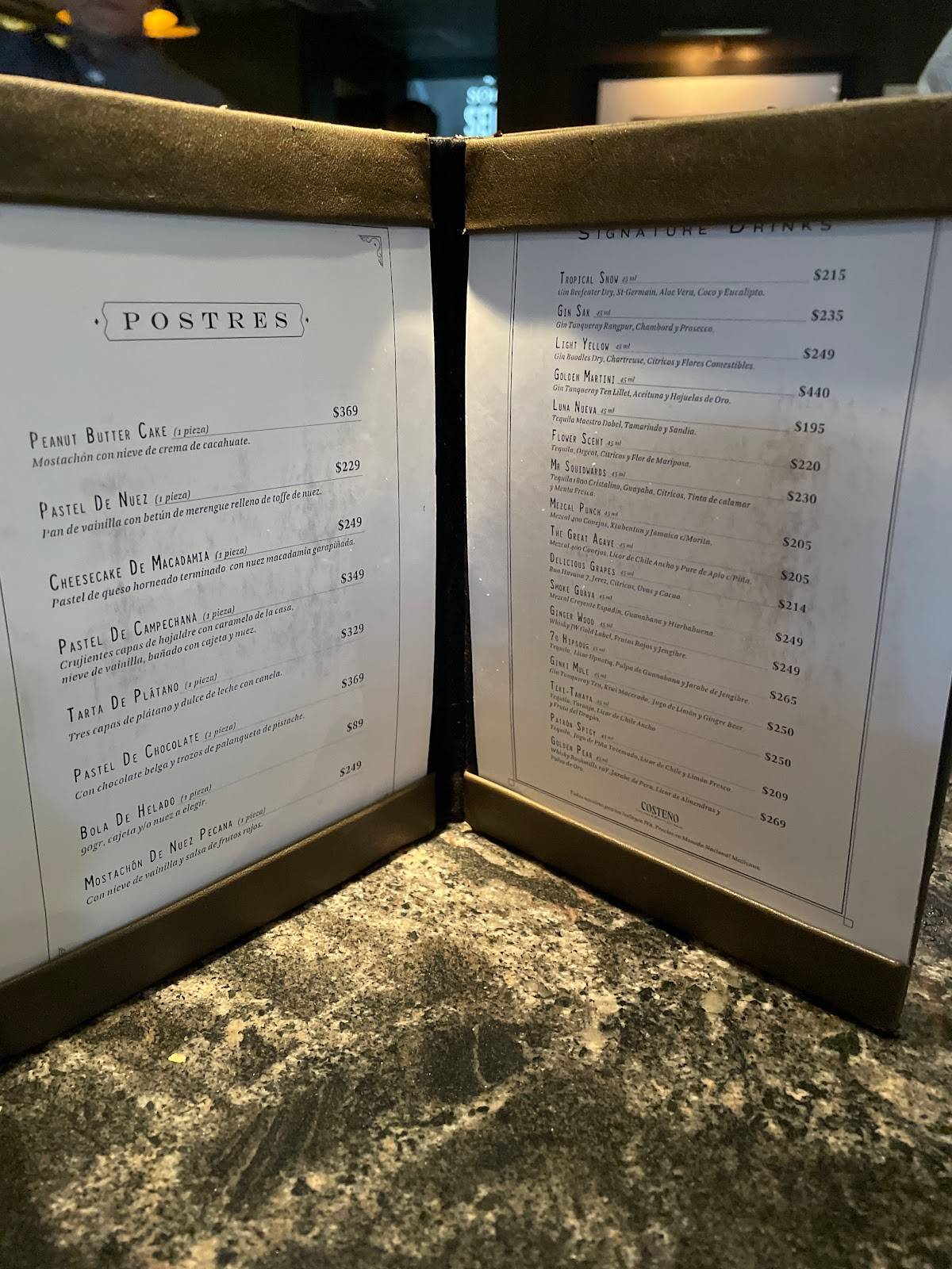 Carta de parrilla Cuerno - CDMX, Ciudad López Mateos