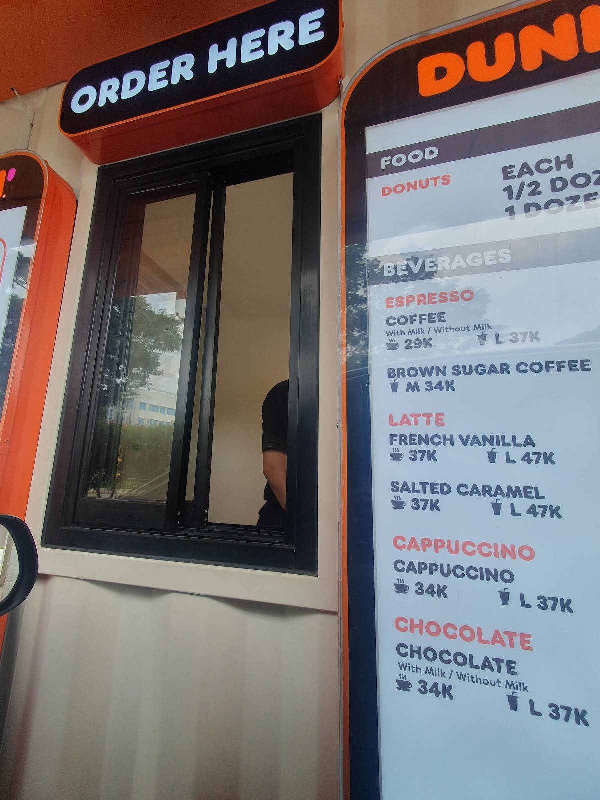 Menu at DUNKIN’ Alam Sutera, South Tangerang