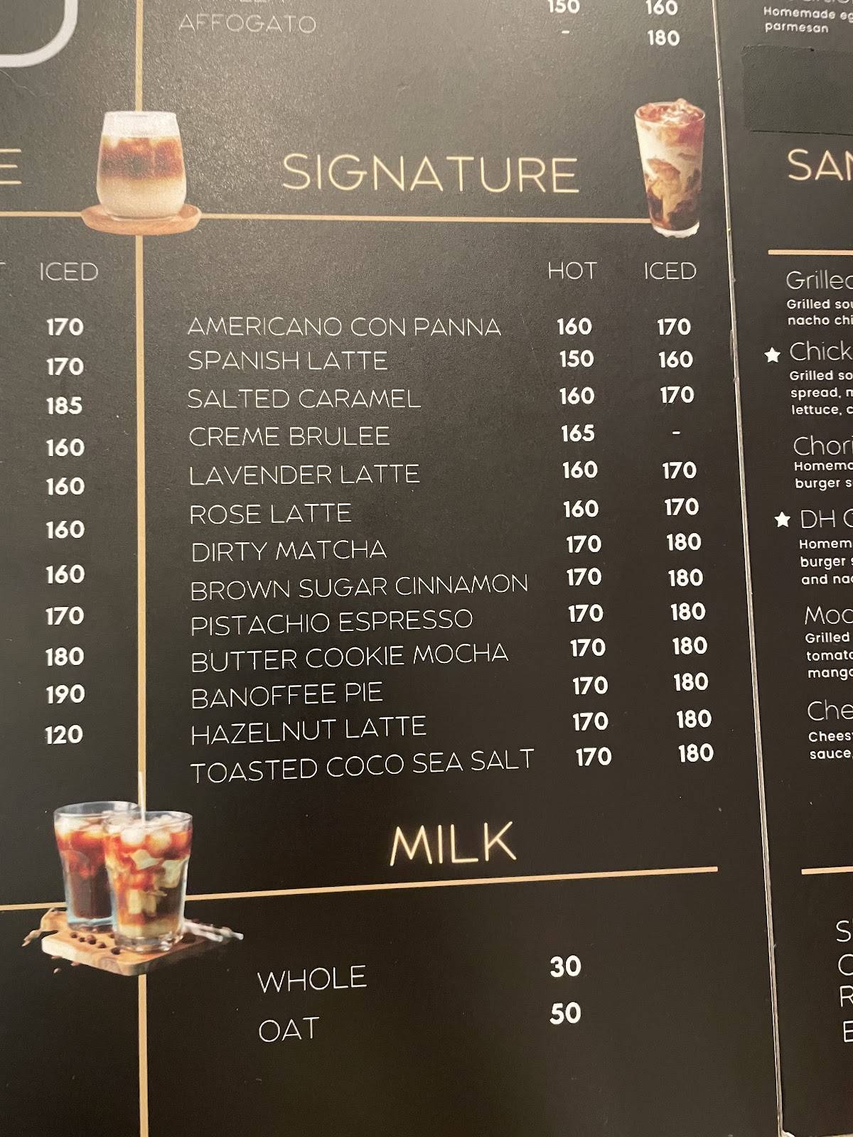 Menu at Daily Habit Cafe - Maginhawa, Quezon City