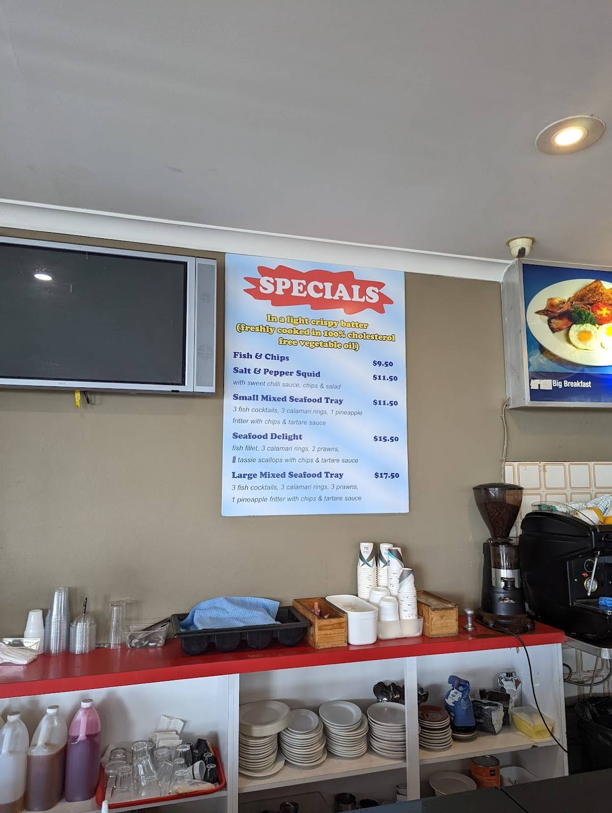 Menu at Danny's Seafood La Perouse restaurant, La Perouse