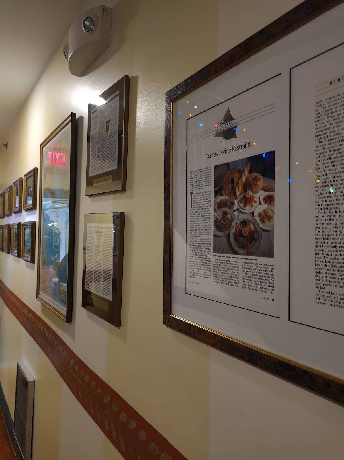 Menu at Dante Ristorante restaurant, Great Falls