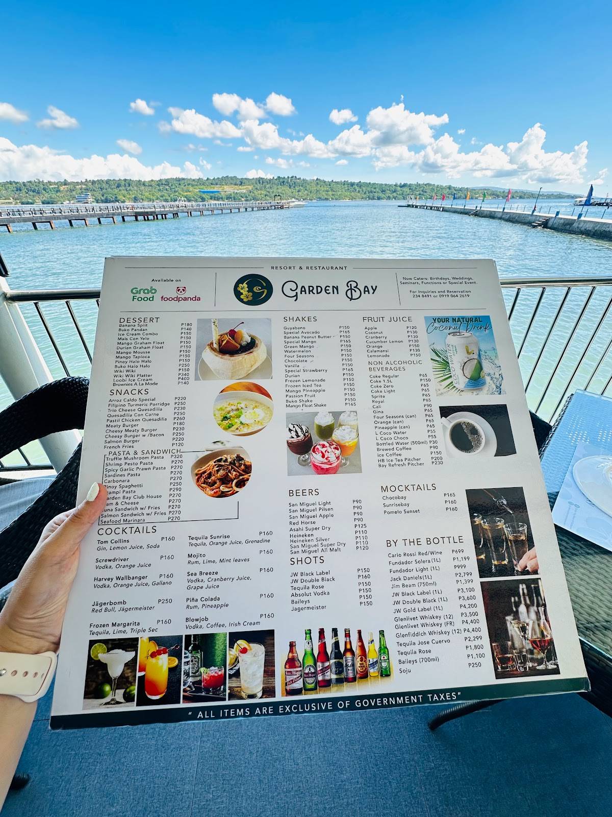 Menu at Garden Bay Restaurant & Resort, Davao City