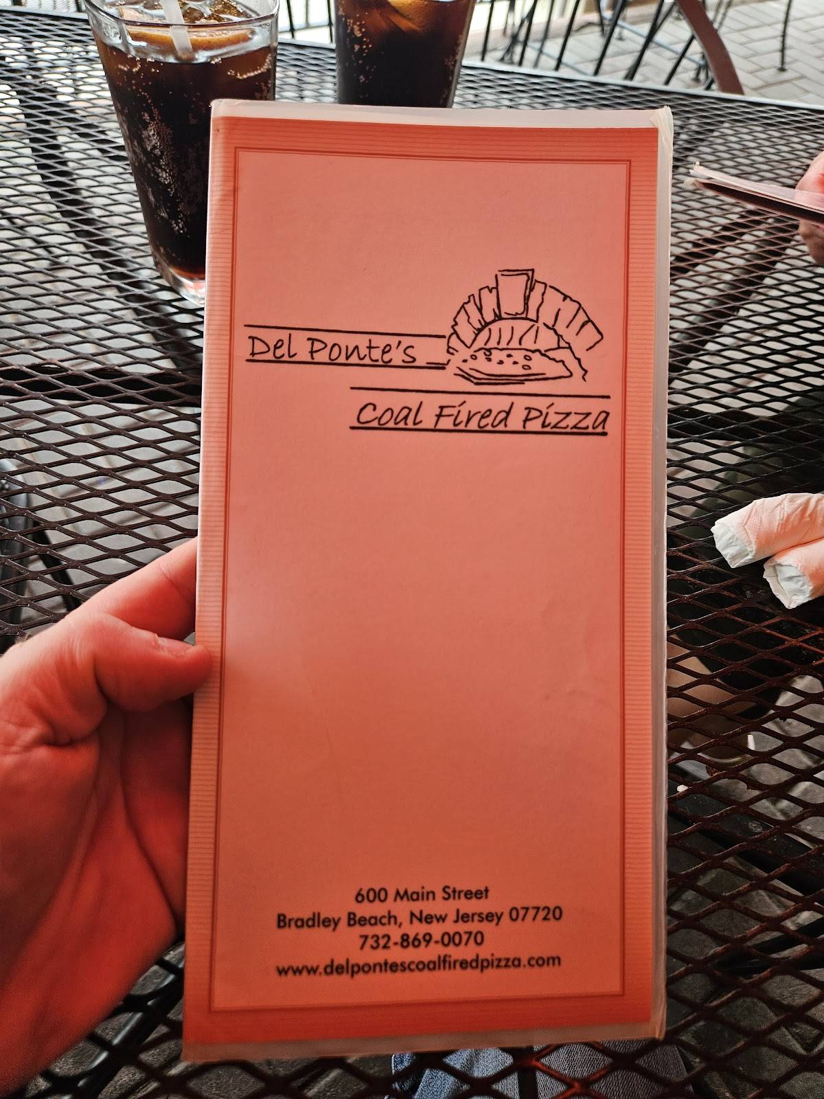 Menu at Del Ponte's Bakery, Bradley Beach
