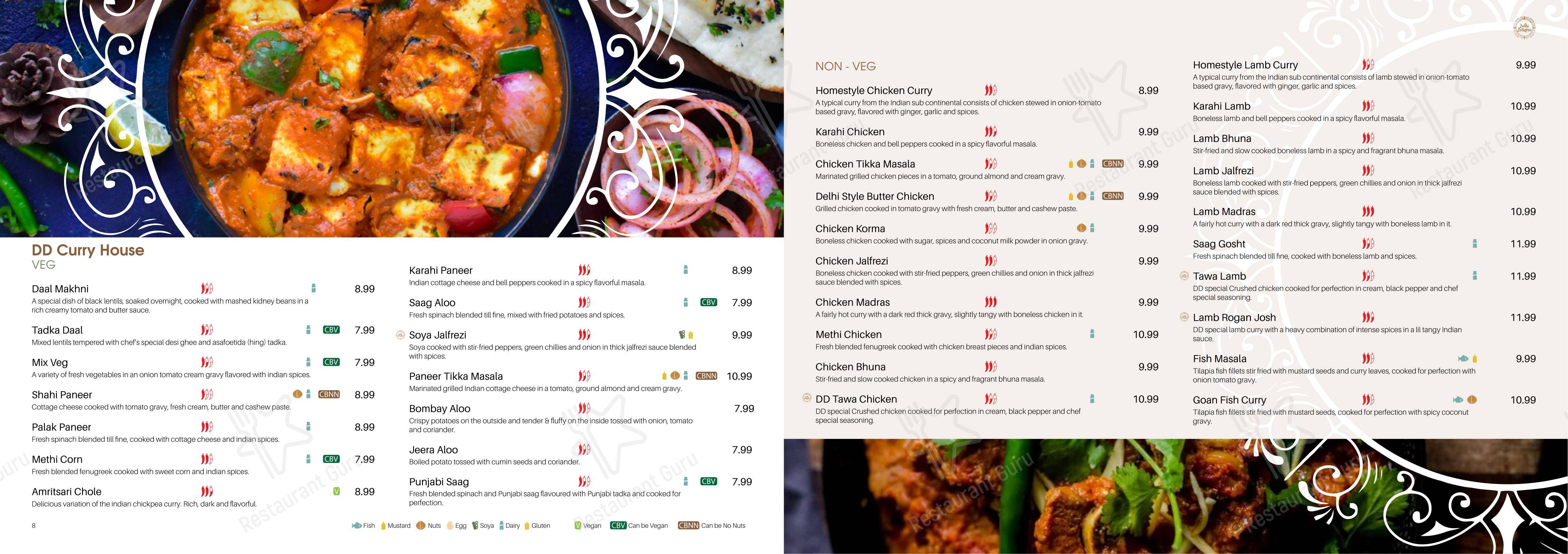 Menu at Delhi delights fast food, Southall