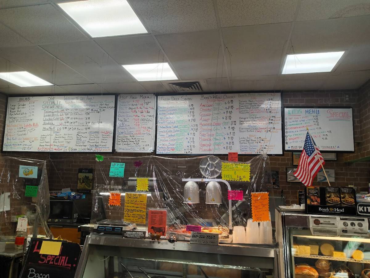Menu at Deli Fresh restaurant, Franklin