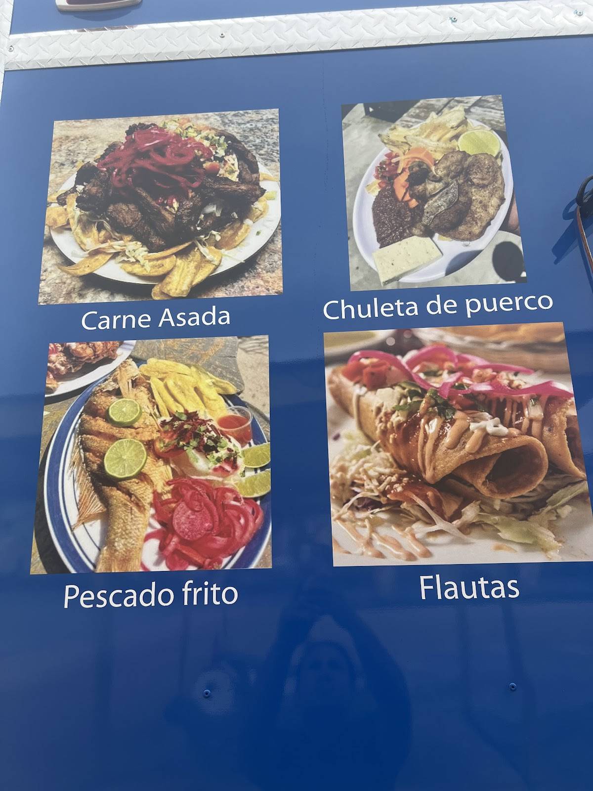 Menu at Delicias de honduras restaurant, San Antonio