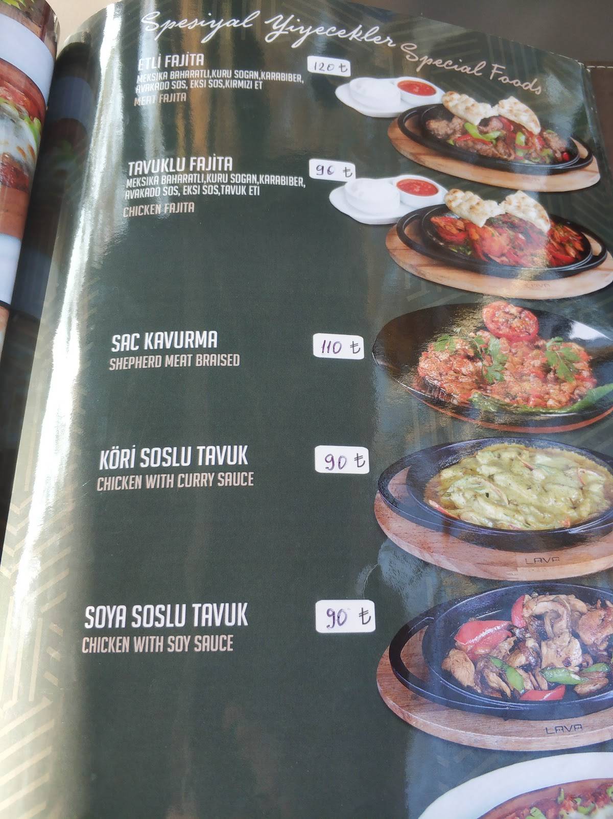 Menu at Dereağzı Cafe Restaurant, Bursa, 3. Nilüfer Cd. No:32