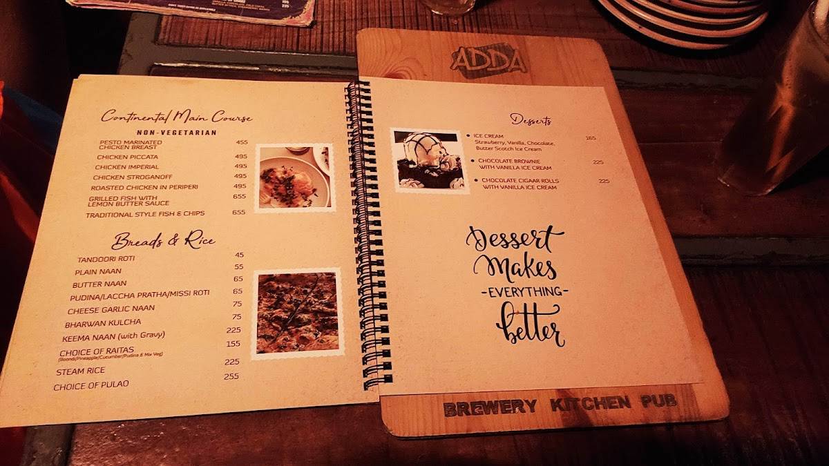 Menu at Dhaba In Derabassi Golden Hut, Gholu Majra